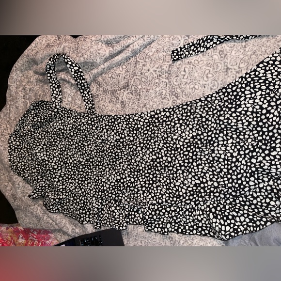 Skirts | Shien Wrap Around Tie Skirt Black And White Dotted | Poshmark